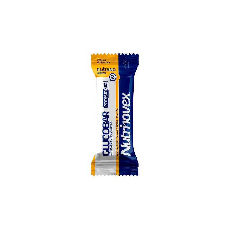 Nutrinovex Glucobar con Potasio 1 barrita x 35 Gr - Platáno